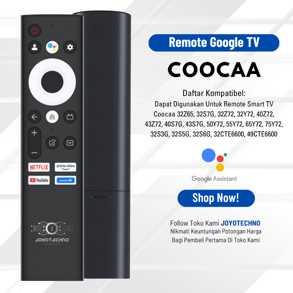Jual REMOTE COOCAA SMART GOOGLE TV Z65 Z72 S7G Y72 S6G CTE6600 LED LCD ...