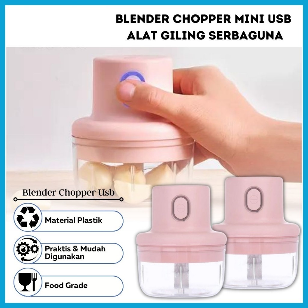 Jual Blender Chopper Portable Mini Usb 100ml / Blender Elektrik ...