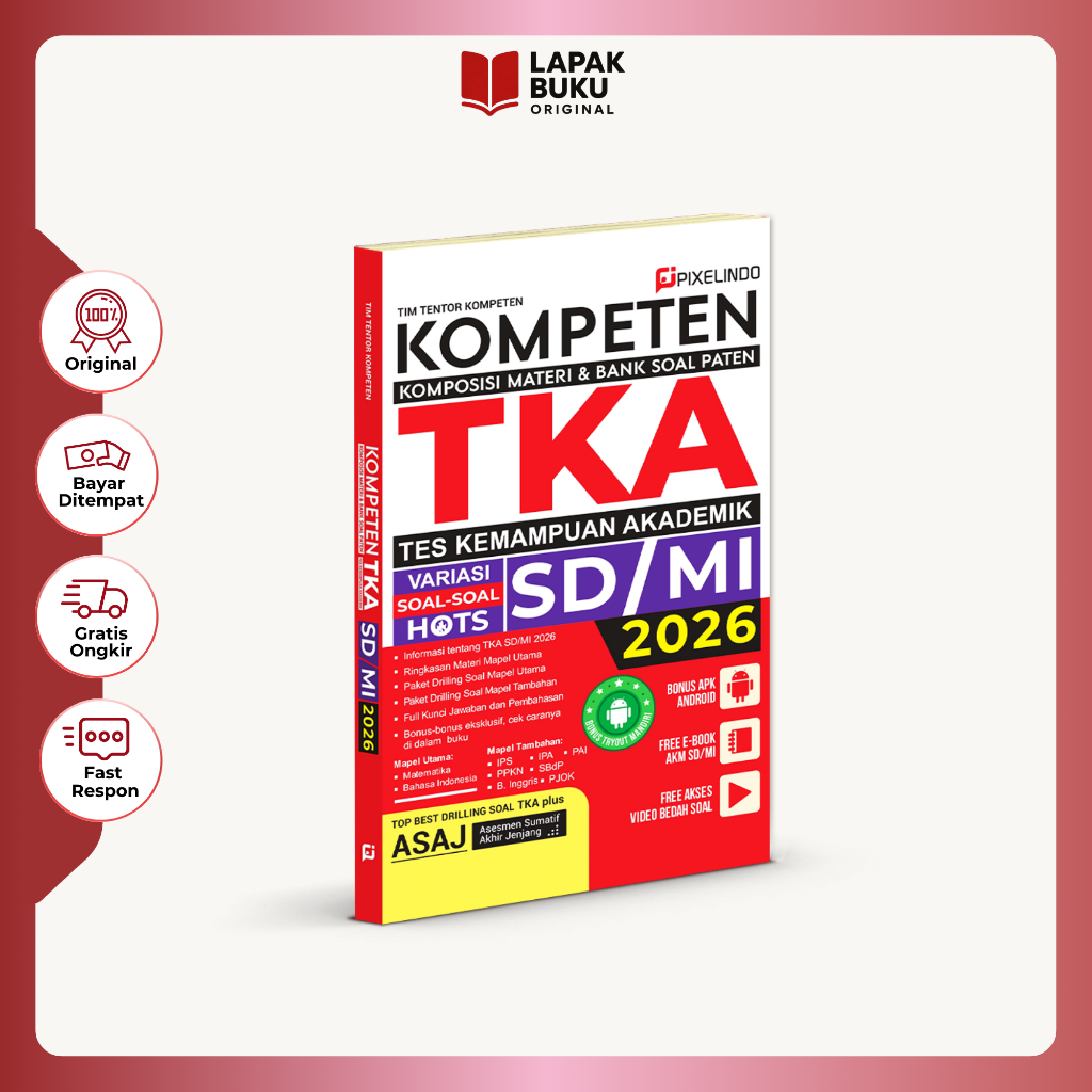 Jual Buku Kompeten Tes Kemampuan Akademik TKA SD / MI 2026 Dengan ...