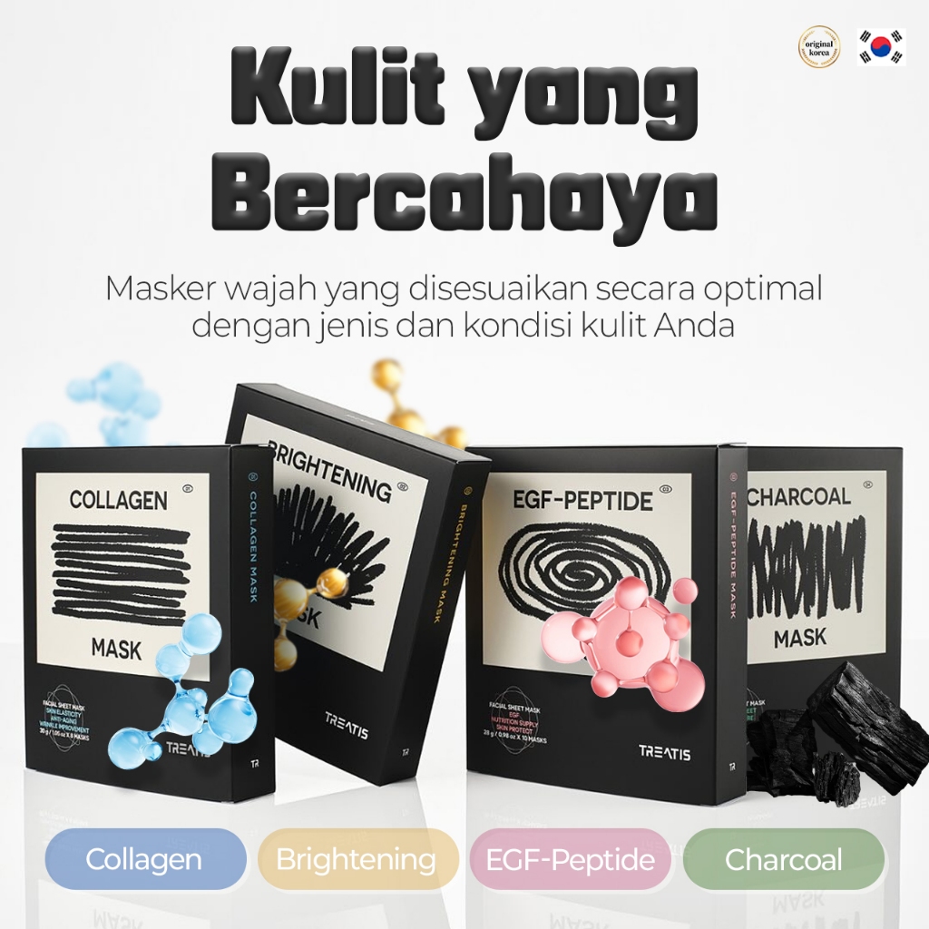 Jual TREATIS MASK ALL TYPE 1Box(10ea) (Produk Skincare Korea) | Shopee Indonesia