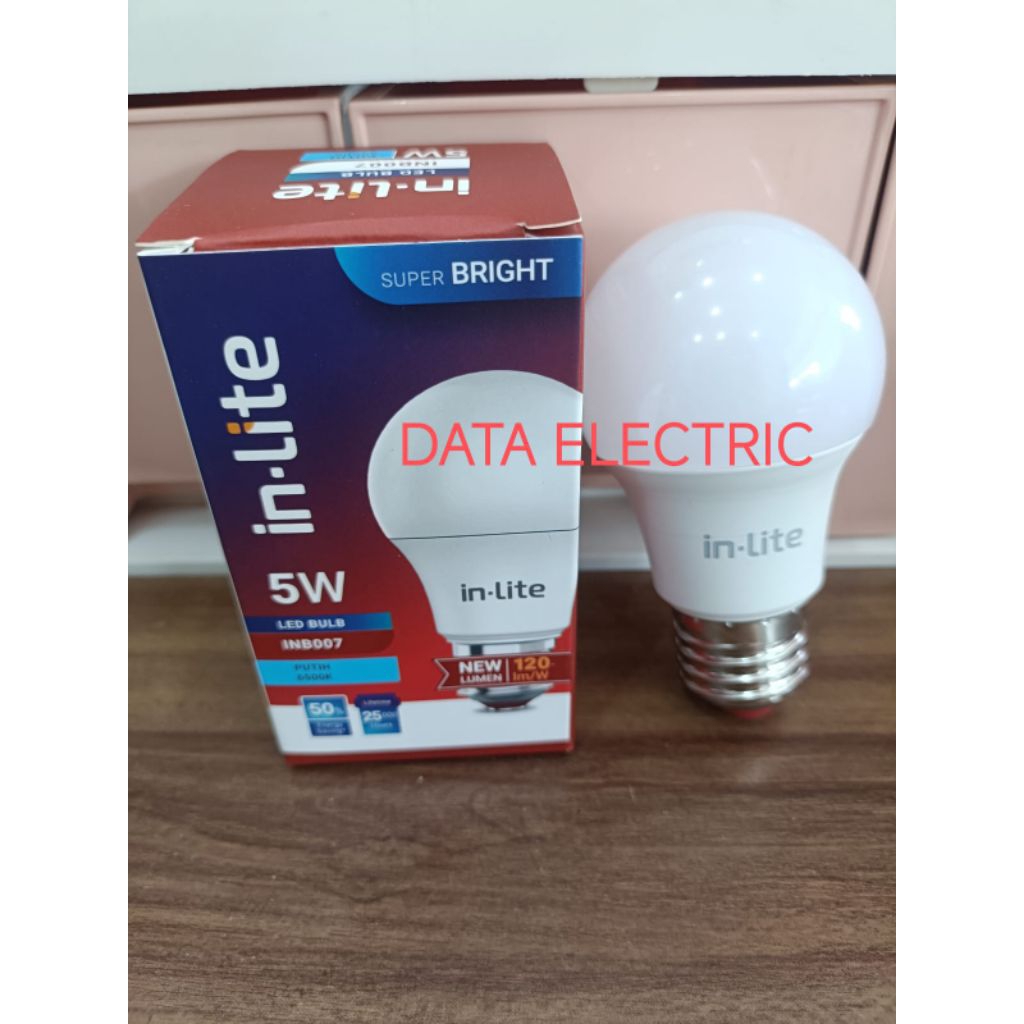 Jual Inlite Lampu Bohlam Led Bulb 5 Watt - Putih | Shopee Indonesia