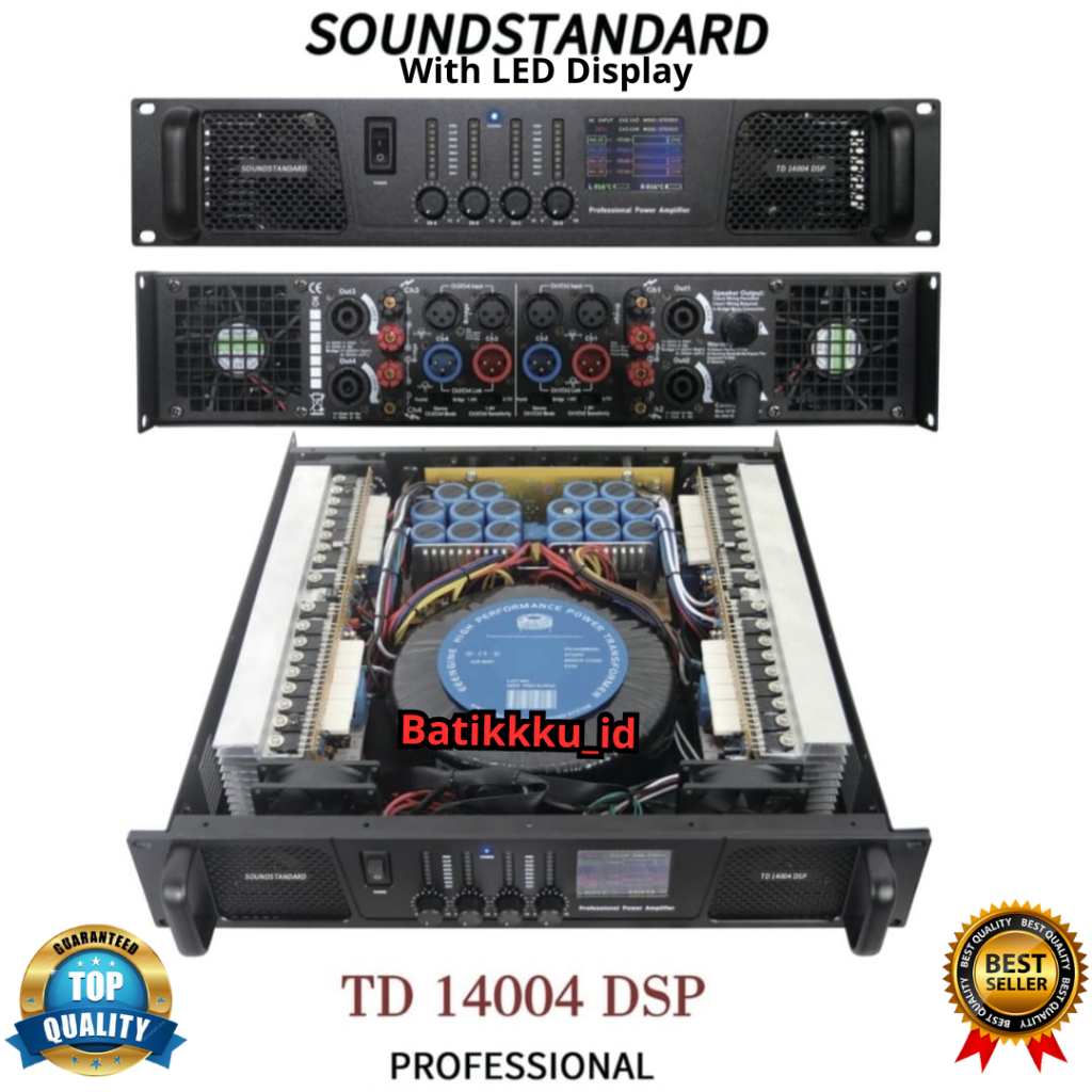 Jual Power Amplifier SOUNDSTANDARD TD 14004 DSP TD14004 DSP 4Ch 4 x ...