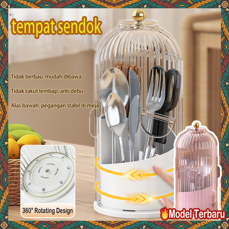 Jual Tempat Sendok Garpu Sumpit Serbaguna / wadah sendok / organizer ...