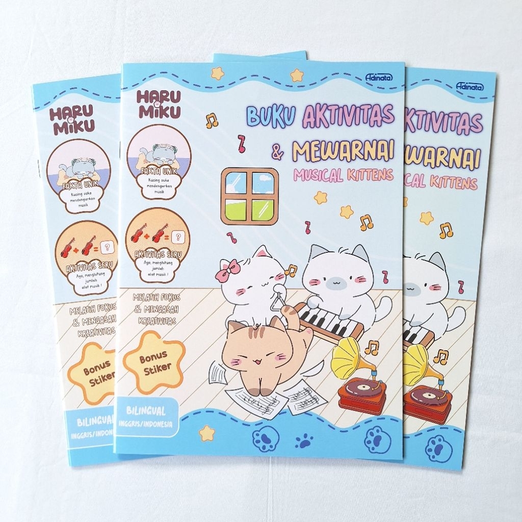 Jual Haru Miku Activity Book L Adinata / Buku Aktifitas / Buku Mewarnai ...