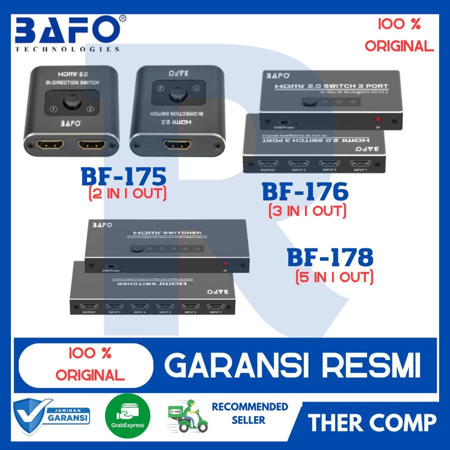 Jual BAFO BF 175 2 IN 1 OUT BF 176 3 IN 1 OUT BF 178 HDMI 4K 5 IN 1 OUT 5x1 Switcher 4Kx2K@60Hz ...