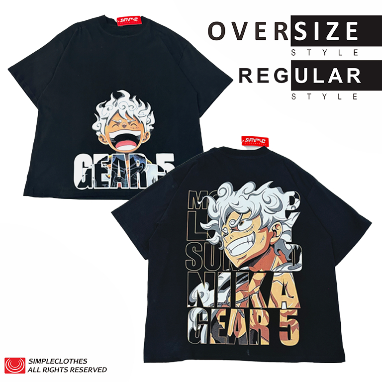 Jual SMPL | ONE piece Luffy Niku Gear 5 BACK | 2050 | | Tshirt Oversize ...