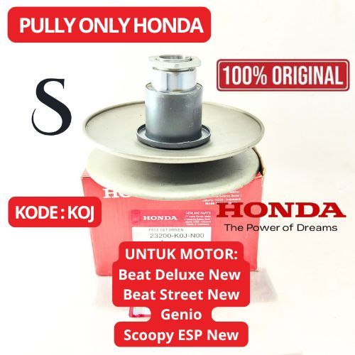 Jual PULLY ONLY KODE KOJ ASLI 100% HONDA MOTOR BEAT LED, SCOOPY, GENIO ...