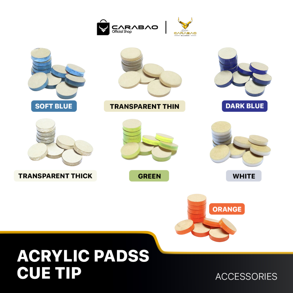 Jual ACRYLIC PADSS CUE TIP BILLIARD | Shopee Indonesia