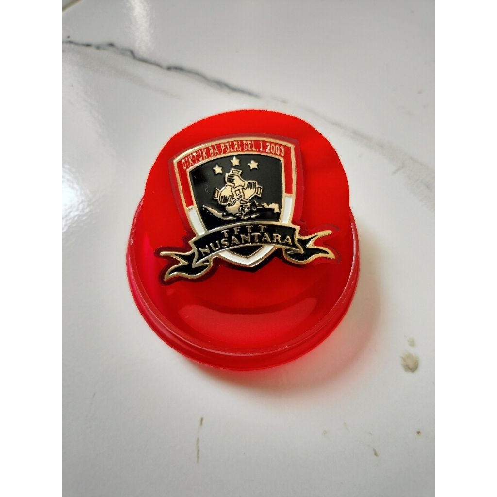 Jual Pin TFTT Nusantara Kualitas Premium Pin Diktuba Polri Gel 1 Tahun ...