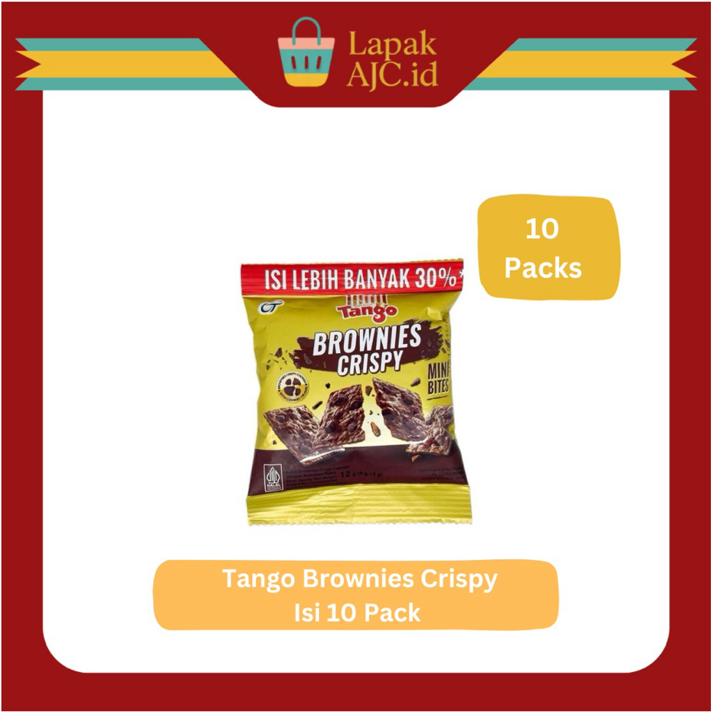 Jual Tango Brownies Crispy Isi 10 Packs @12 Gr Coklat Manis Crunchy ...