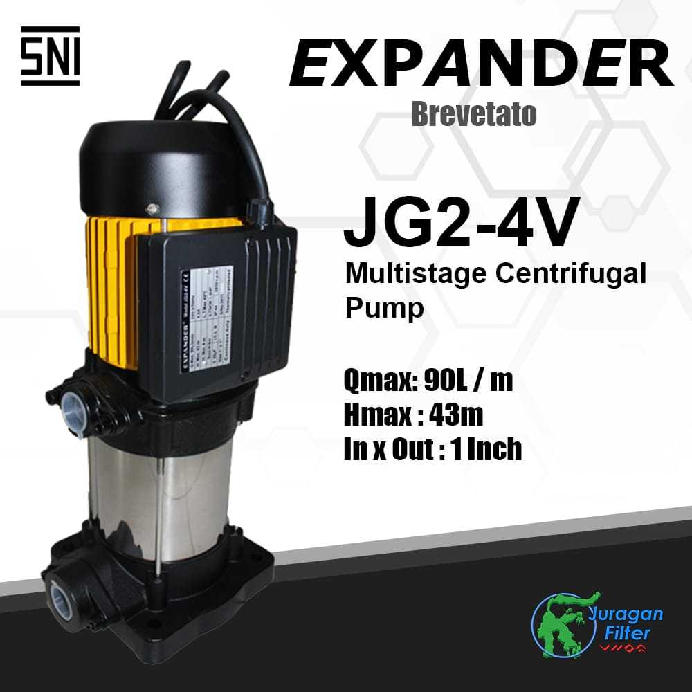 Jual Pompa Air Expander JG 2-4V Vertical Multistage Centrifugal Pump ...