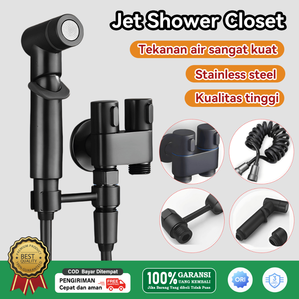 Jual SUS304 1 Set Jet Shower Kloset Jet Shower Kamar Mandi Semprotan ...