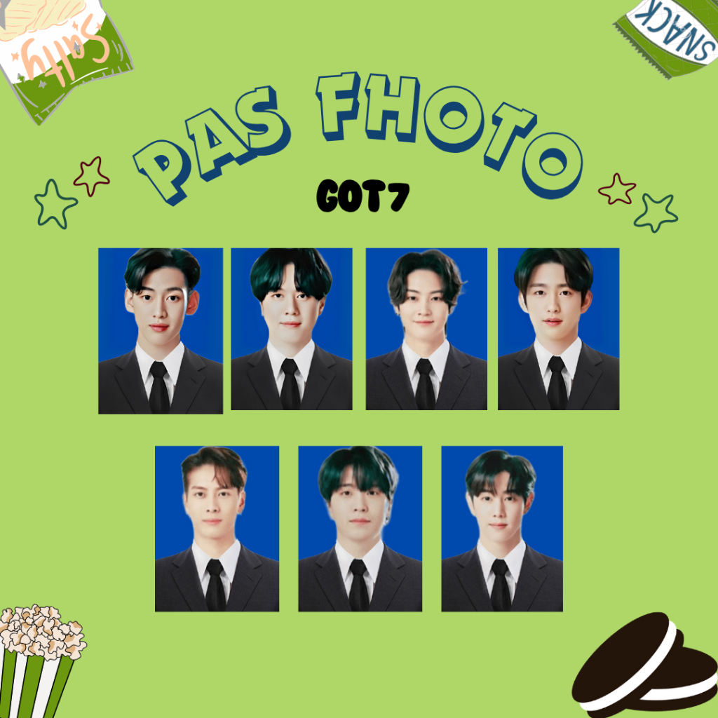 Jual PAS FOTO GOT7 3x4 (Harga 4PCS) ID PHOTO KPOP IDOL (PO BACA ...