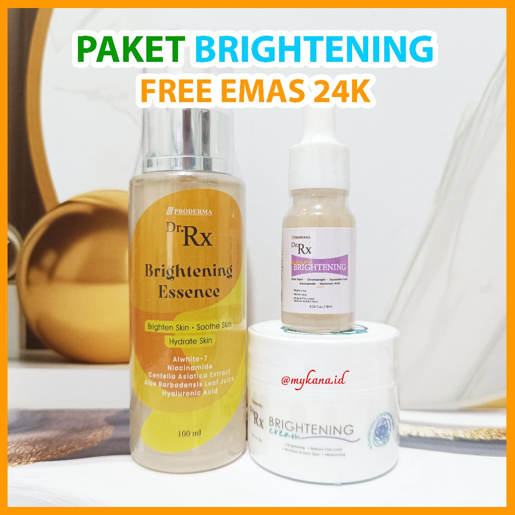 Jual PAKET BRIGHTENING by Dr RX Brightening Series 1 Paket 3 Items ...