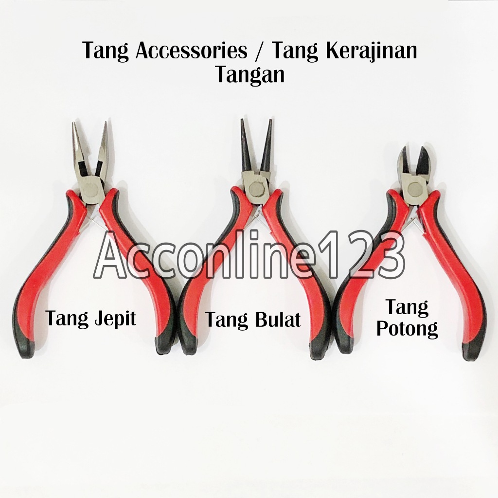 Jual Tang Merah Hitam Accessories / Tang Kerajinan Tangan – 1pcs ...