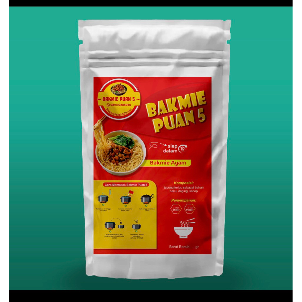 Jual Bakmi Ayam Frozen ( Bakmi Puan 5 ) | Shopee Indonesia