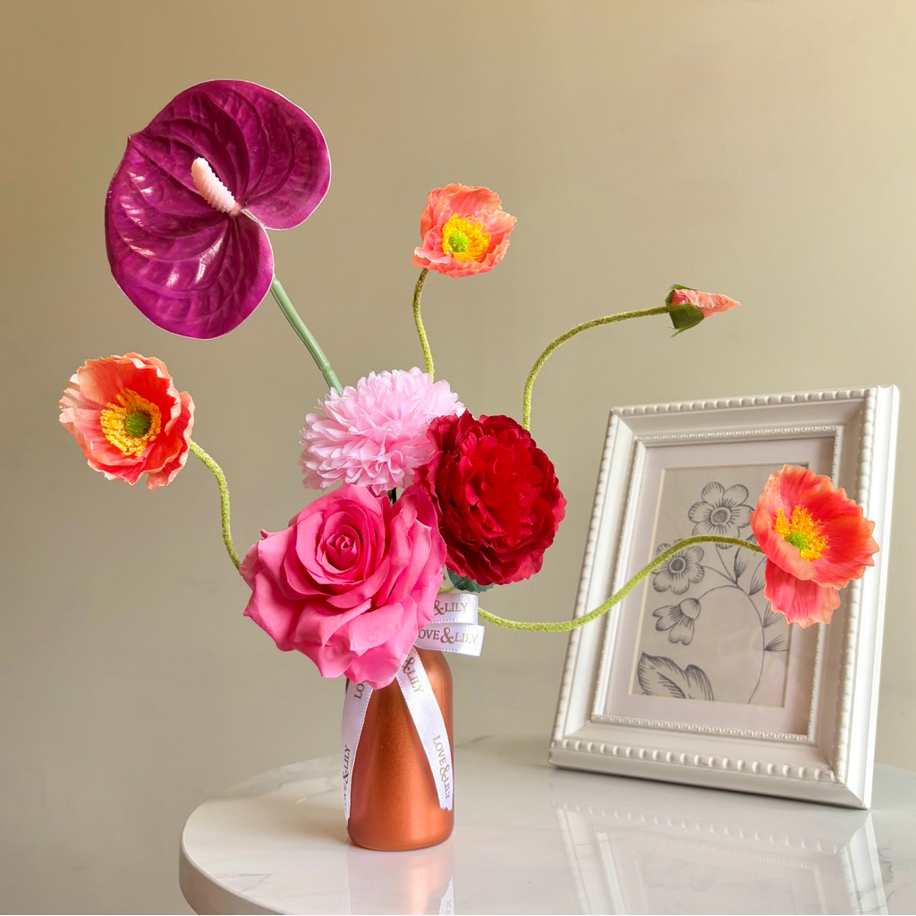 Jual KIMIKO Vase - Artificial Flower Pajangan Bunga Home Decor Mini ...