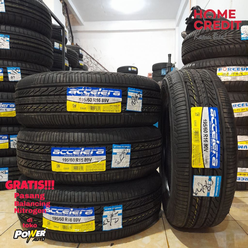 Jual BAN TUBLES TAHUN BARU RADIAL 195 60 R16 ACCELERA ECO PLUS | Shopee Indonesia