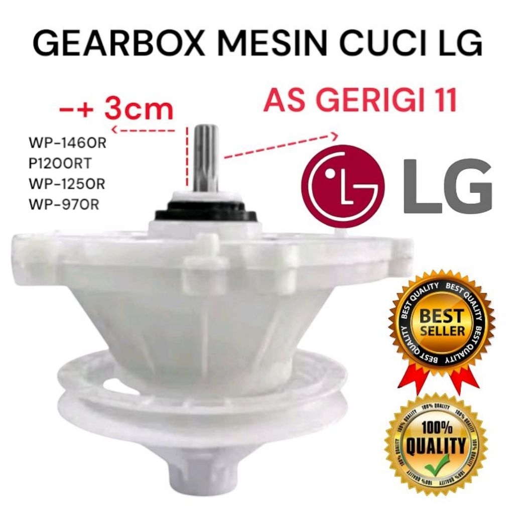 Jual Gearbox/Girbok Mesin Cuci LG 2 Tabung Pully Dua LG WP-1460R ...