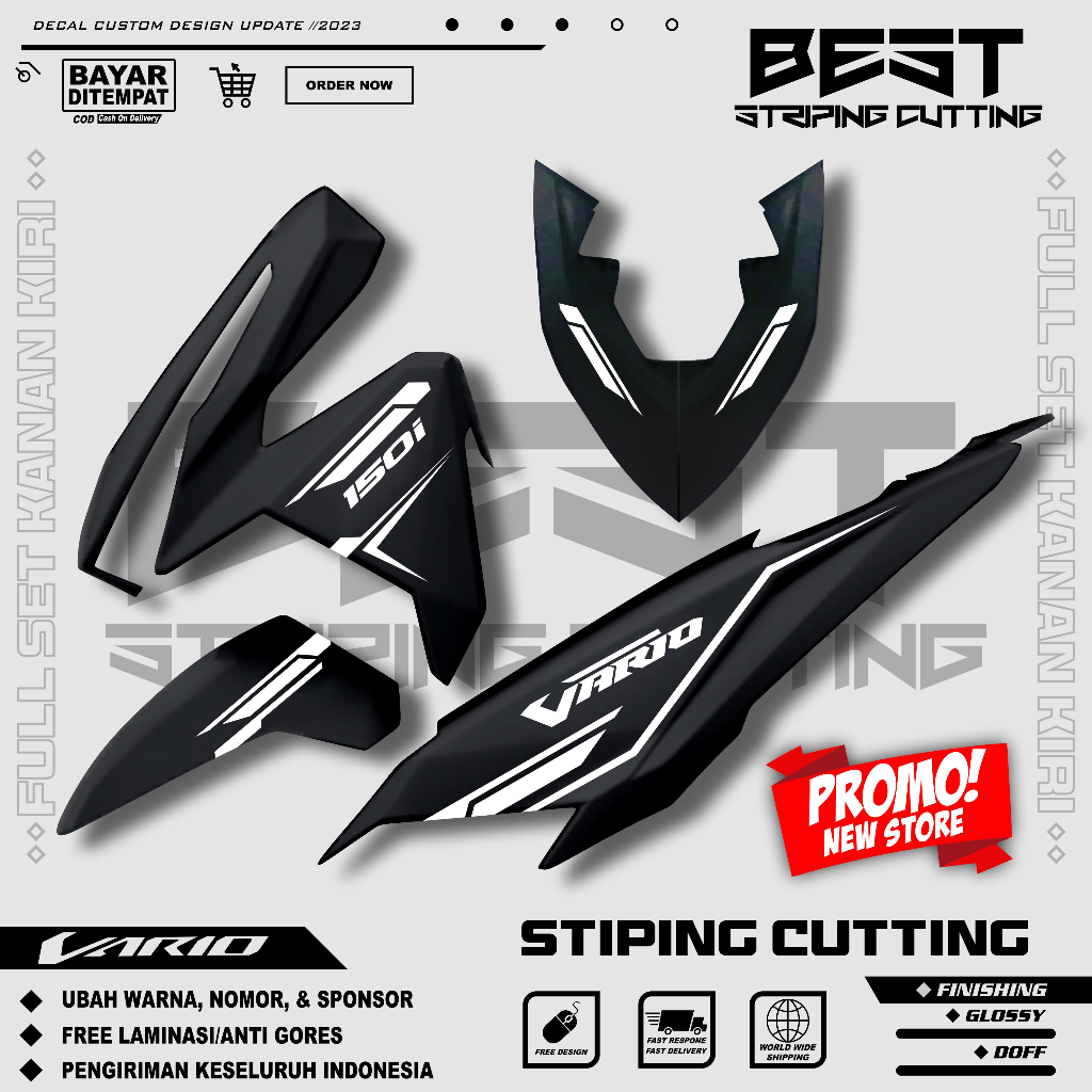 Jual STRIPING CUTTING VARIO LED OLD 125 - 150 STIKER STRIPING VARIO GEN 2 VARIASI SIMPEL KODE ...