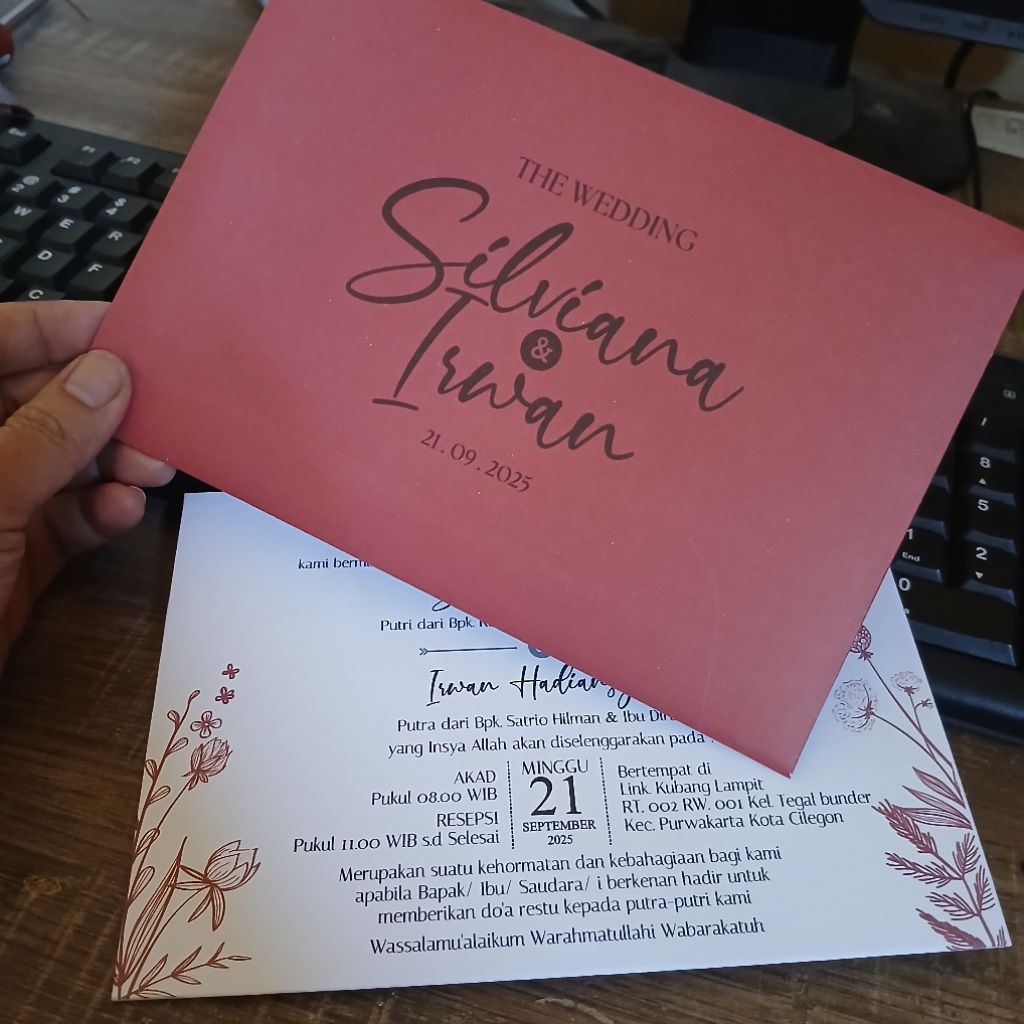 Jual UNDANGAN MARUN HARD COVER (UPHC 049) | Shopee Indonesia