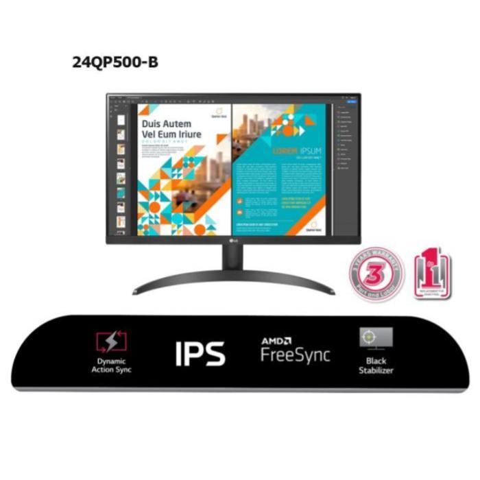 Jual LG 24QP500 (24"/QHD/IPS/75Hz/5ms/2xHDMI/DP/99% sRGB/HDR10/FreeSync ...
