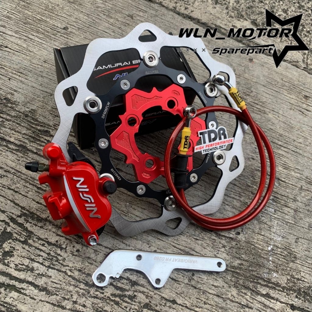 Jual paket kaliper vario beat scoopy piringan lebar 260mm model galfer vietnam kaliper samurai 2 ...