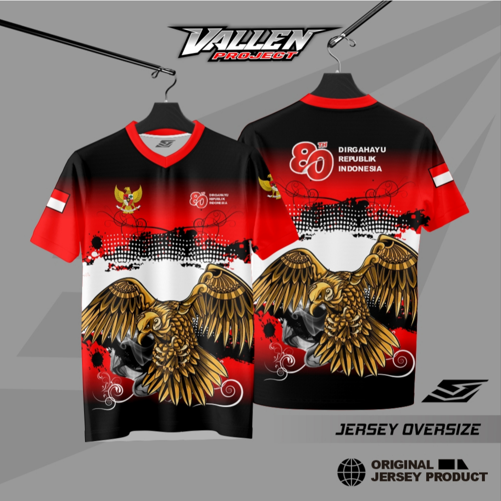 Jual JERSEY HUT RI 17 AGUSTUS INDONESIA MERDEKA 2025 / 80 TAHUN INDONESIA MERDEKA / HUT ...