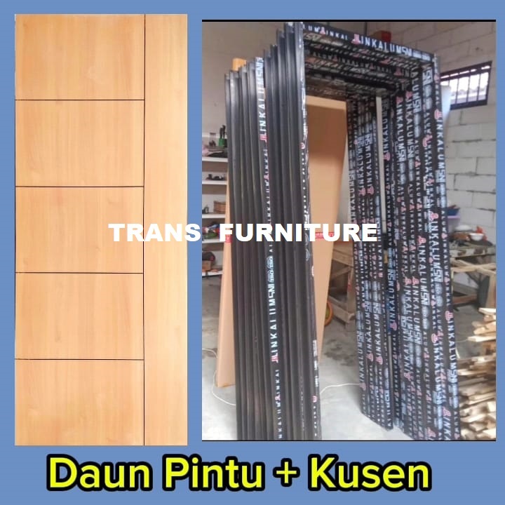 Jual READY STOK,Pintu kayu/pintu minimalis + kusen aluminium free ...