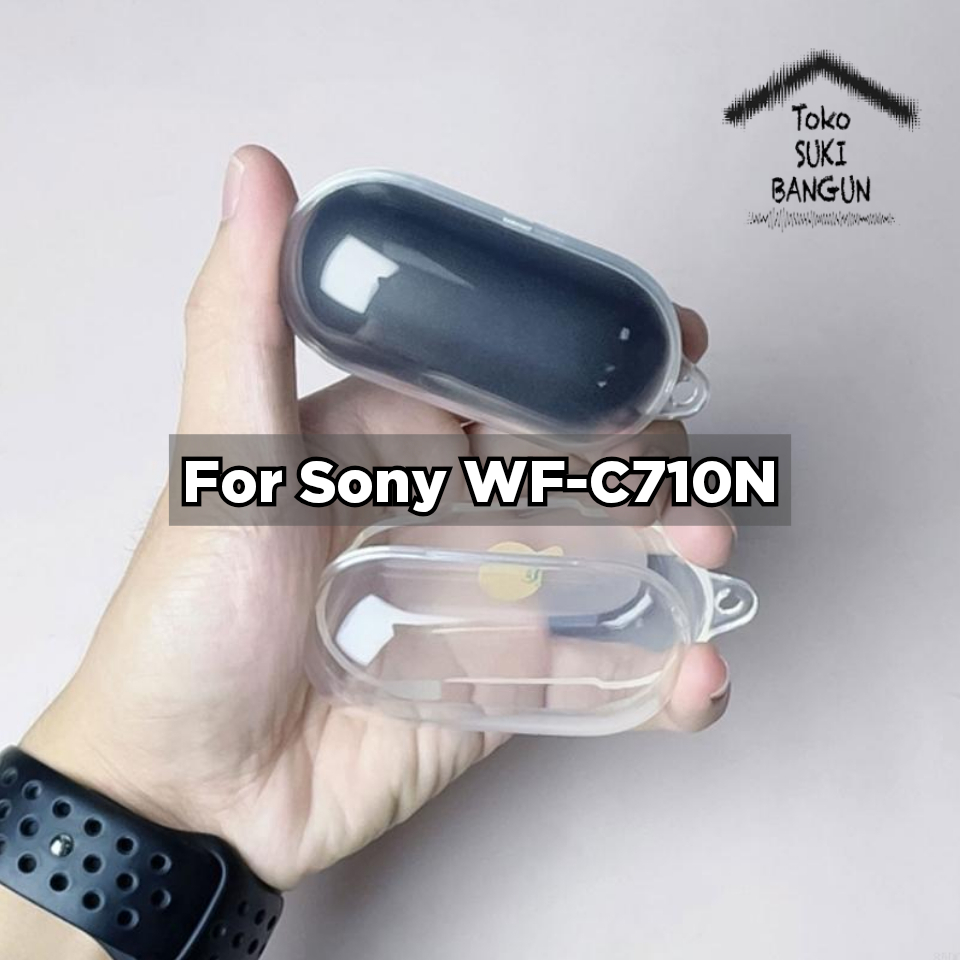 Jual Case Sony WF-C710N CLEAR Transparent Rubber Silicone Cover Casing ...