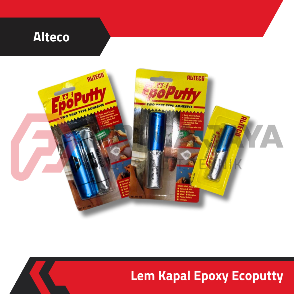 Jual LEM KAPAL EPOXY ECOPUTTY ALTECO 15 50 100 G GR GRAM KECIL SEDANG ...