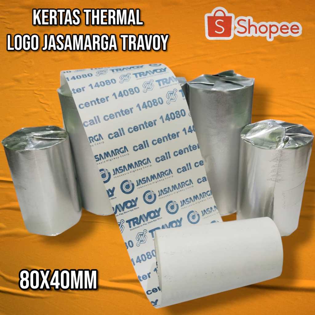 Jual Kertas Nota Thermal Struk Bon Logo Jasamarga Travoy 80x40mm ...