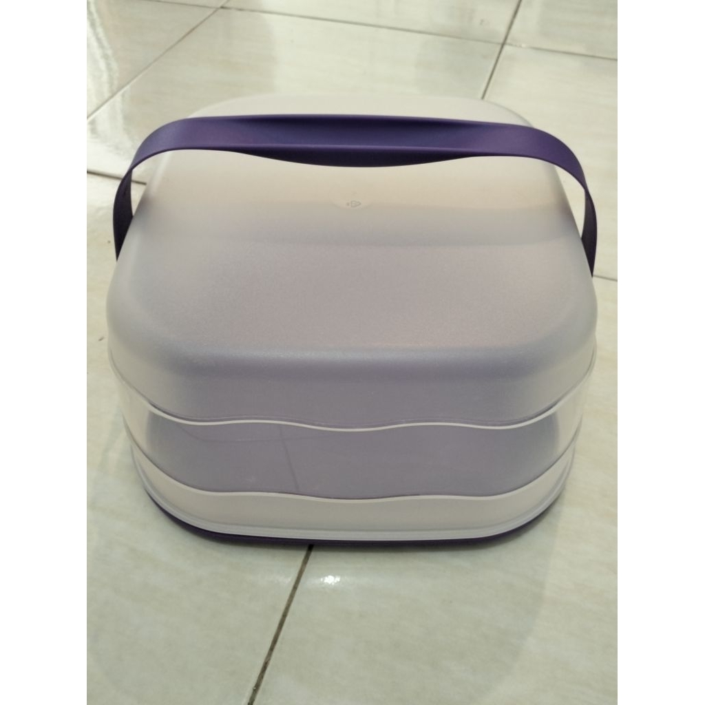 Jual pl cake taker tupperware tempat roti(ori) | Shopee Indonesia