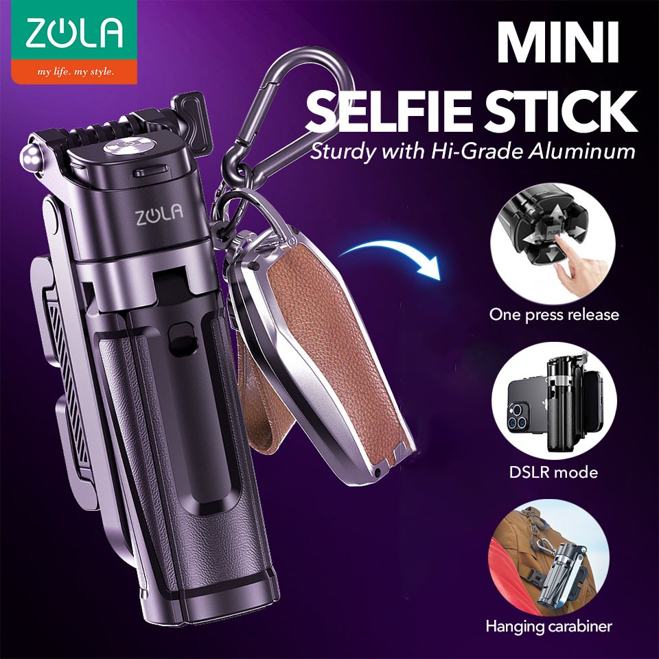 Jual Zola Tripod Extendable Grip Tripod Mini Selfie Stick Remote ...