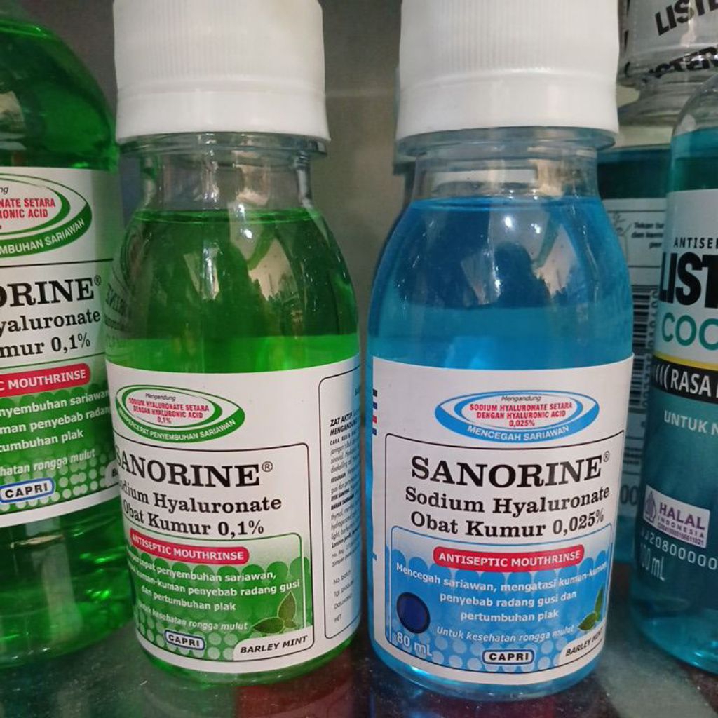 Jual Sanorine obat kumur, gargle, sariawan, antiseptik mouth antiseptic ...