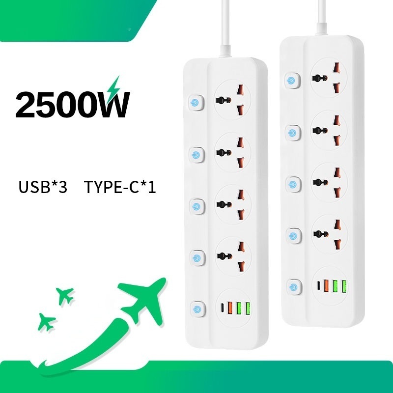 Jual Ideame Stop Kontak Colokan Listrik 3Ways Smart Power Strip Socket & Port USB Travel Best ...