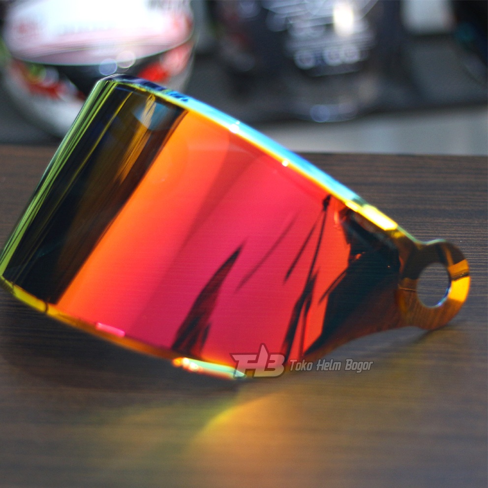 Jual VISOR HELM JP ROKR IRRIDIUM RED GOLD RAINBOW SILVER | KACA FLAT ...