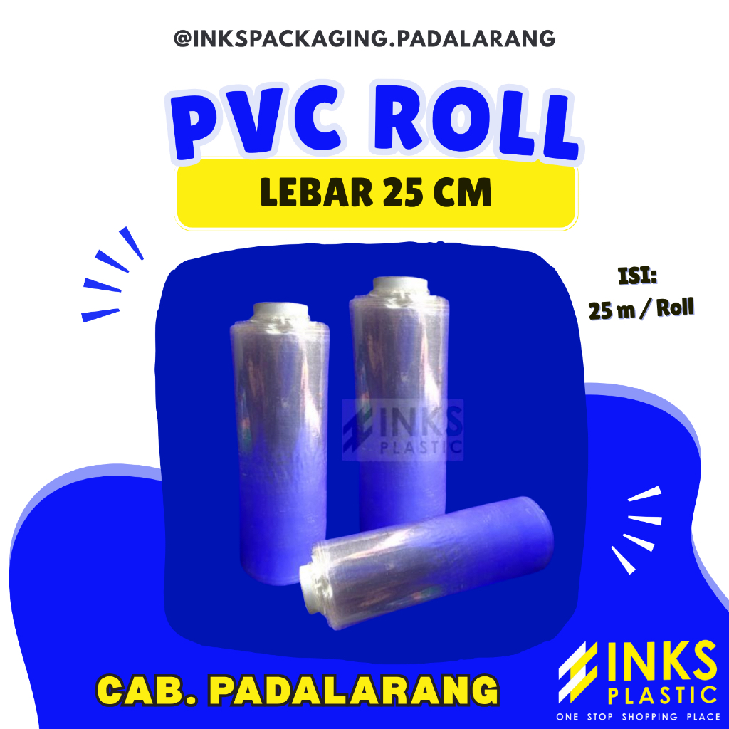 Jual PVC ROLL PLASTIK TRANSPARAN LEBAR 25 CM | Shopee Indonesia