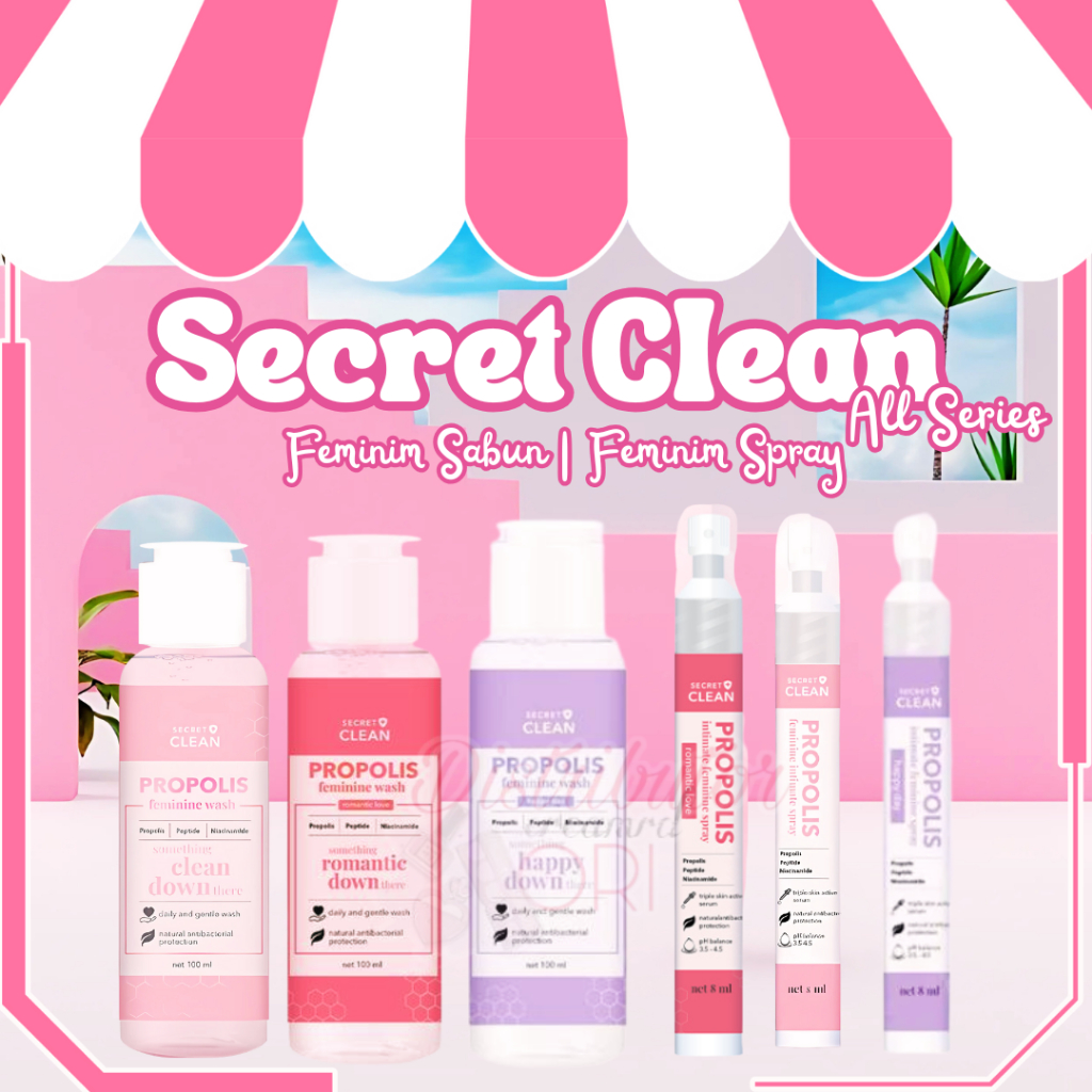 Jual Secret Clean Propolis Feminine Wash 100ml Happy Day | BPOM ungu ...
