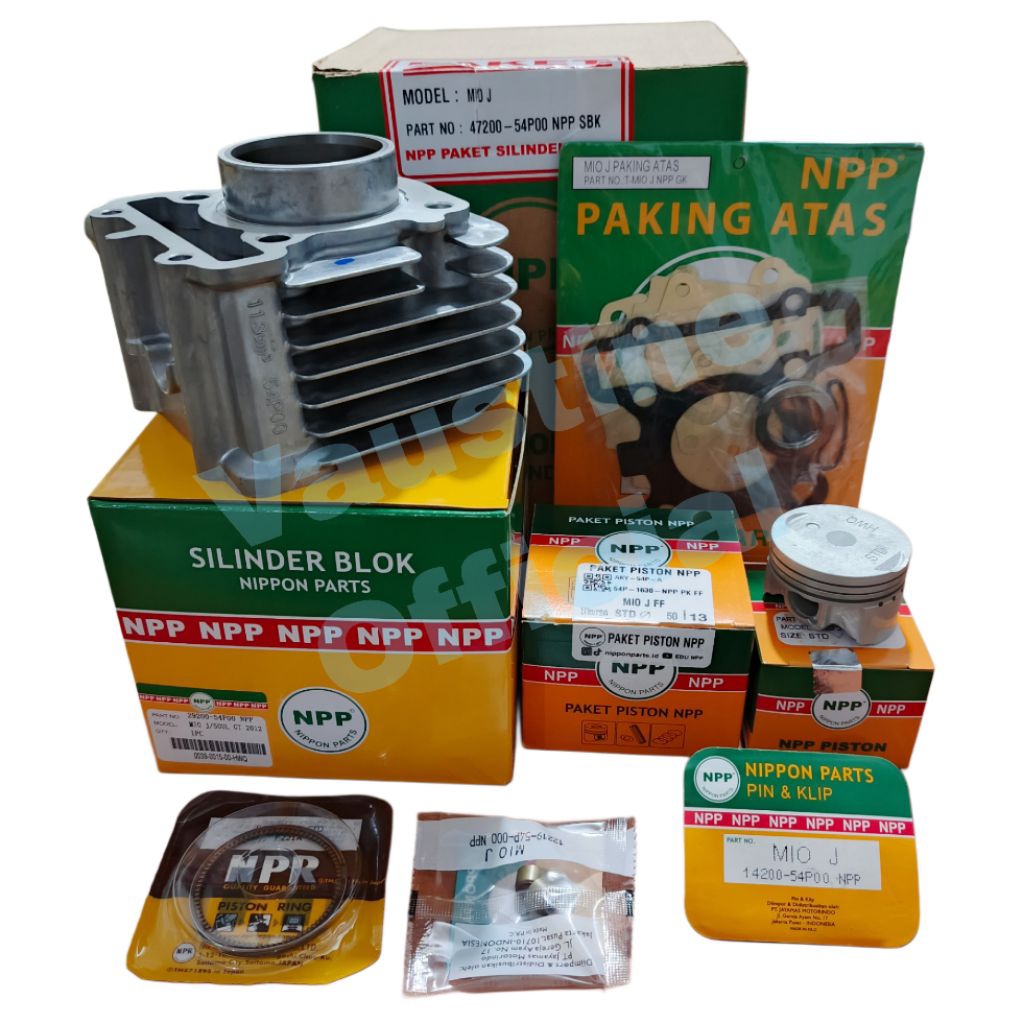 Jual Blok Seher Silinder+Piston Kit Set Mio J, Soul GT 113, Fino 115 FI, Xride 115+Paking Topset ...