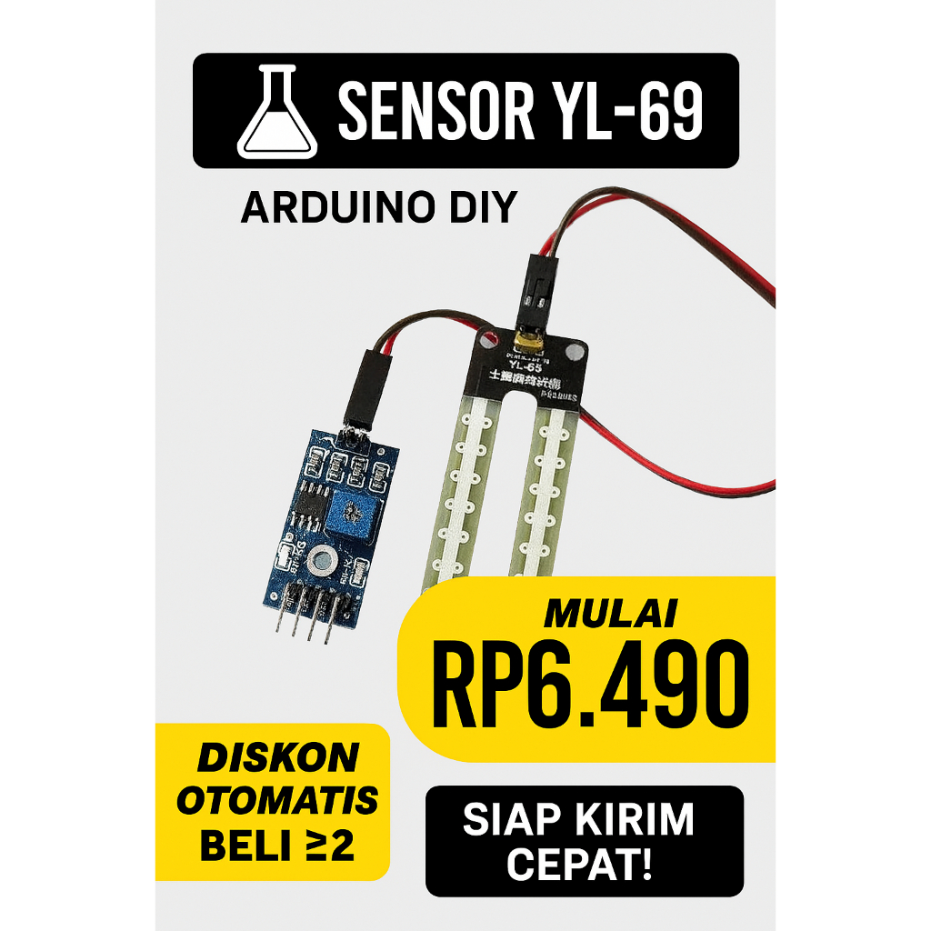 Jual Sensor Kelembaban Tanah Soil Moisture ARDUINO Modul Hygrometer YL ...