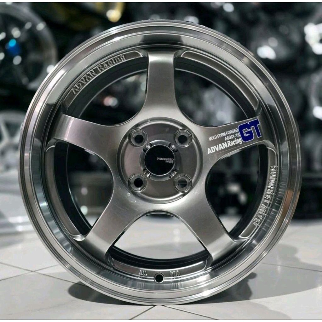 Jual velg mobil r15 ADVAN GT PCD 4X100 LEBAR 6,5 velg ring 15 Brio visi ...