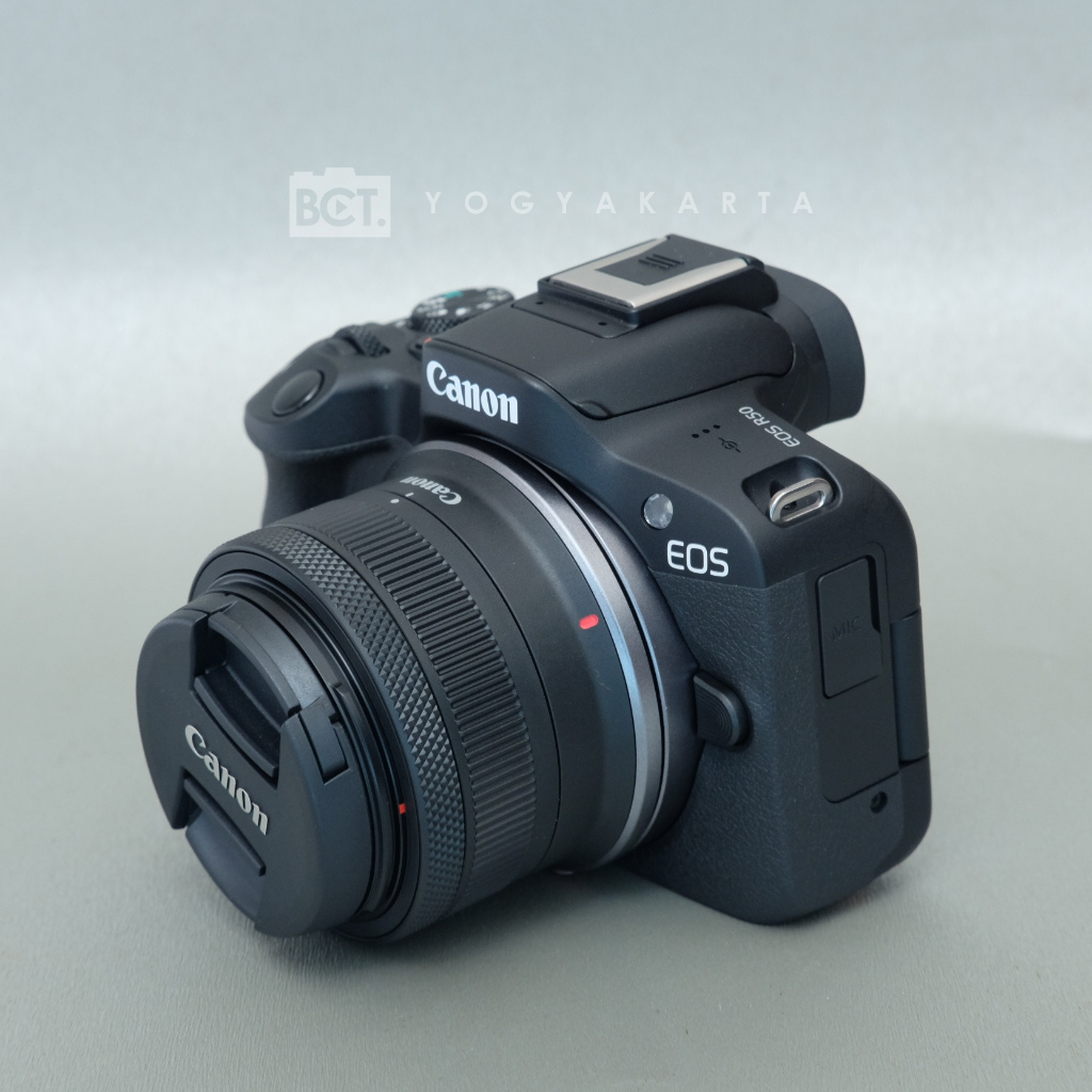 Jual Canon EOS R50 Kit 18-45mm IS STM BLACK kode 0718B25 | Shopee Indonesia