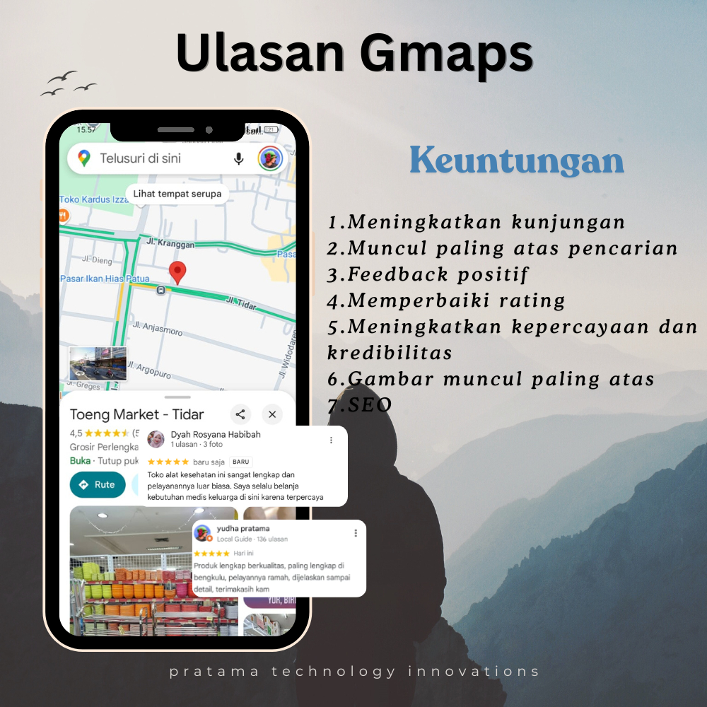 Jual Ulasan Maps penambah rate dan kunjungan muncul teratas di Gmaps ...