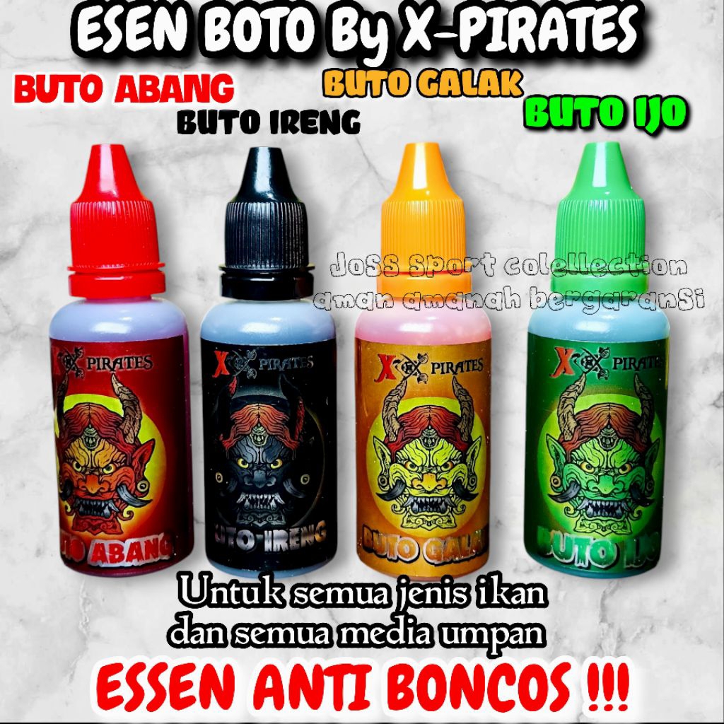 Jual Essen Buto original X-pirates, Buto ijo ,Buto ireng ,Buto Abang ...