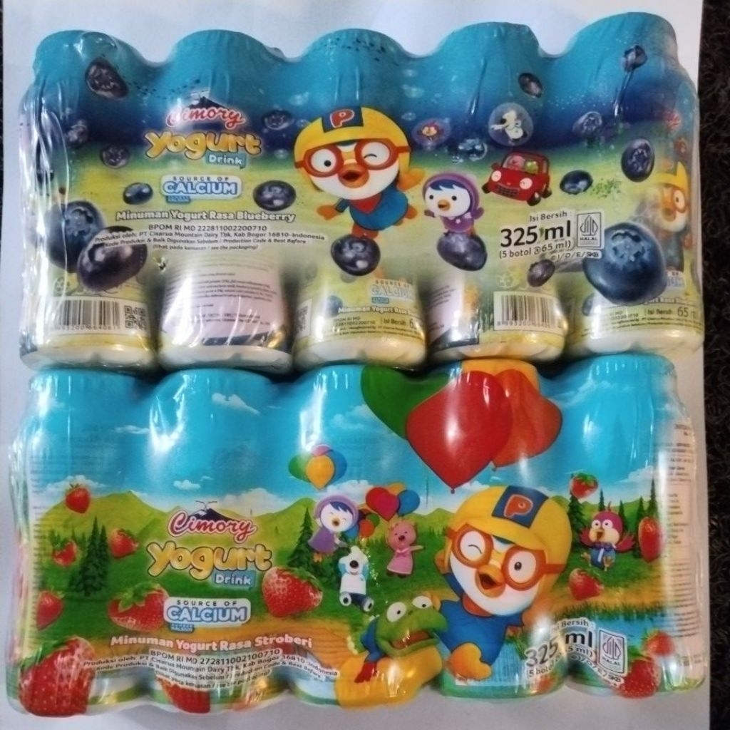 Jual Cimory mini yogurt PORORO 65ml 1pack(5pcs) | Shopee Indonesia