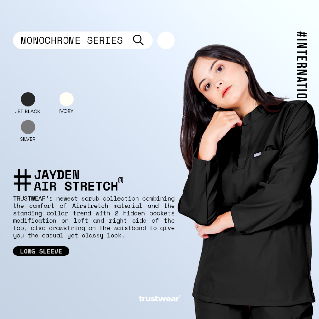 Jual [Scrubs Jayden] Doctor`s Scrub/Set Baju Celana Jaga OKA OK Perawat ...