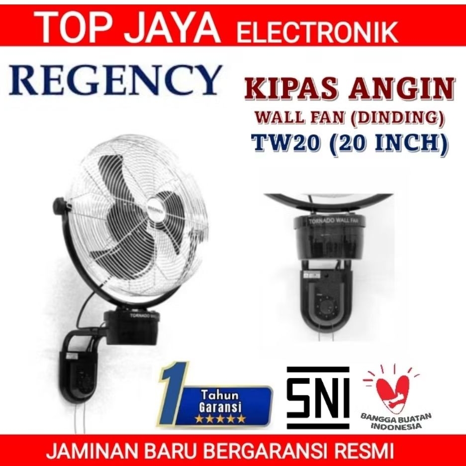 Jual WALL FAN REGENCY 20 INCH/TORNADO WALL FAN REGENCY TW20 NEW SERIES ...