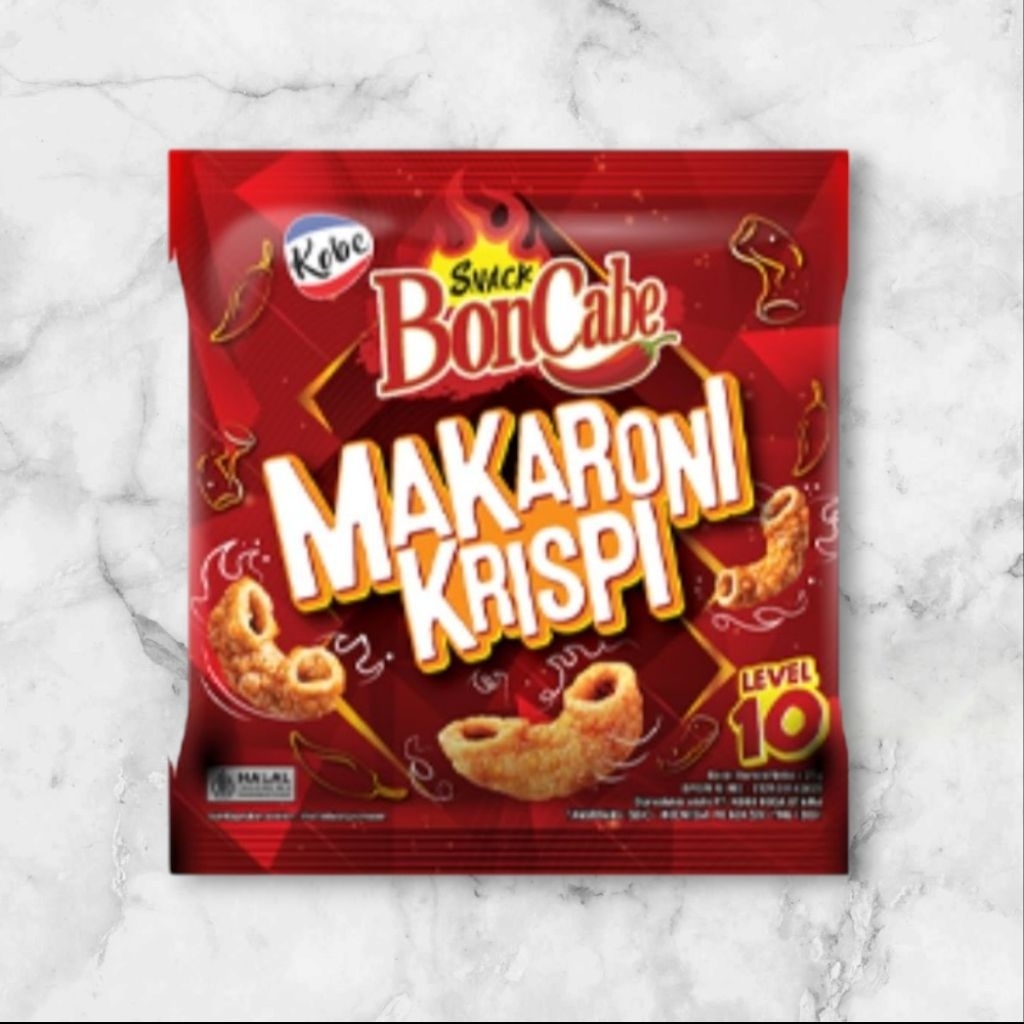 Jual MAKARONI crispy BON CABE mini level10 27g (serenceng isi 10pcs ...