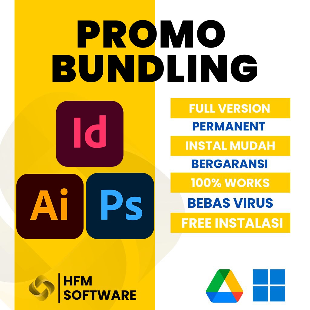 Jual PROMO BUNDLING | PHOTOSHOP/ ILLUSTRATOR/ INDESIGN Full version ...
